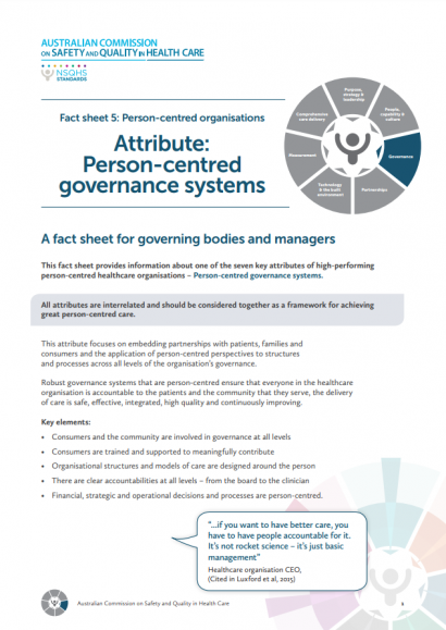 Attributes of person-centred healthcare organisations | Australian ... Attributes of person-centred healthcare organisations | Australian ...